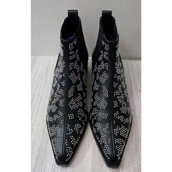 rag & bone | Shoes | Rag Bone Westin Leopard Stud Leather Ankle Booties Chic Classy Size 95 Nwob ...